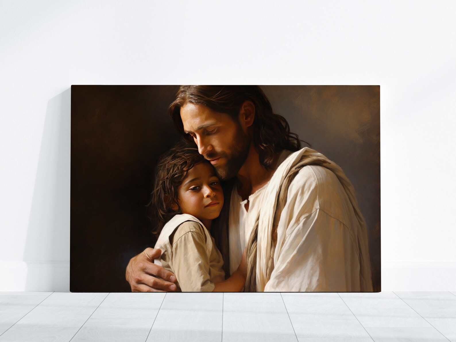 Jesus Holds Middle Eastern Boy | Jesus Holding Child | Jesus Painting ...
