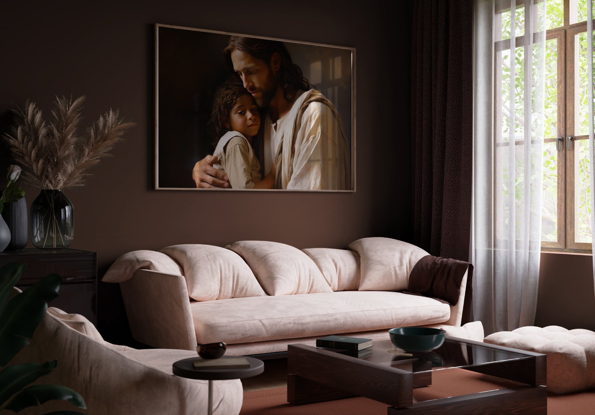 Jesus Holds Middle Eastern Boy | Jesus Holding Child | Jesus Painting ...