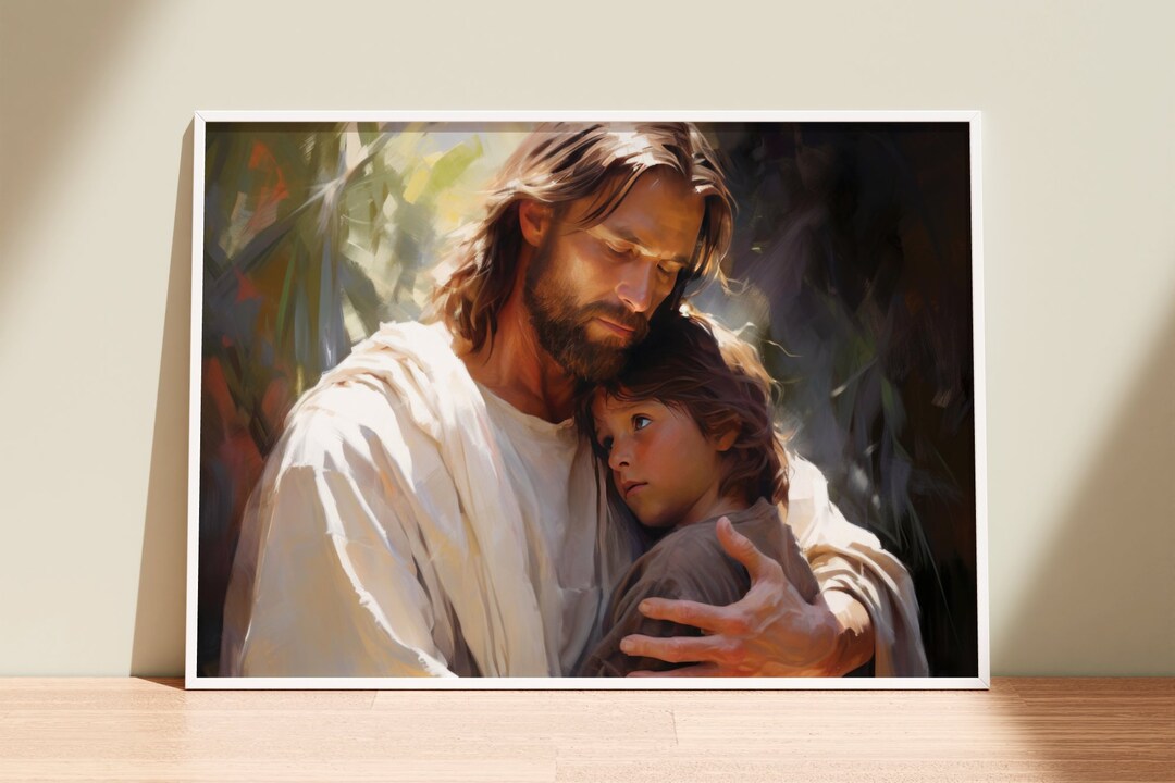 Jesus Holding Young Boy | Jesus Holding Child | Jesus Painting | the ...