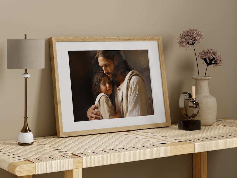 Jesus Holds Middle Eastern Boy | Jesus Holding Child | Jesus Painting ...