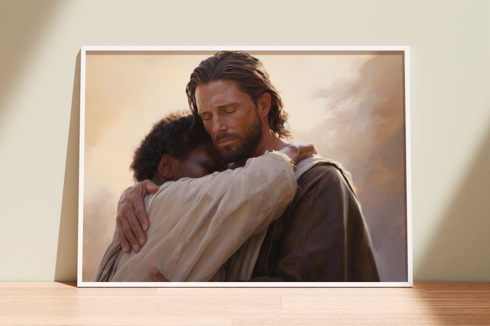 Jesus Comforting an African Woman Jesus Painting the Living Christ ...