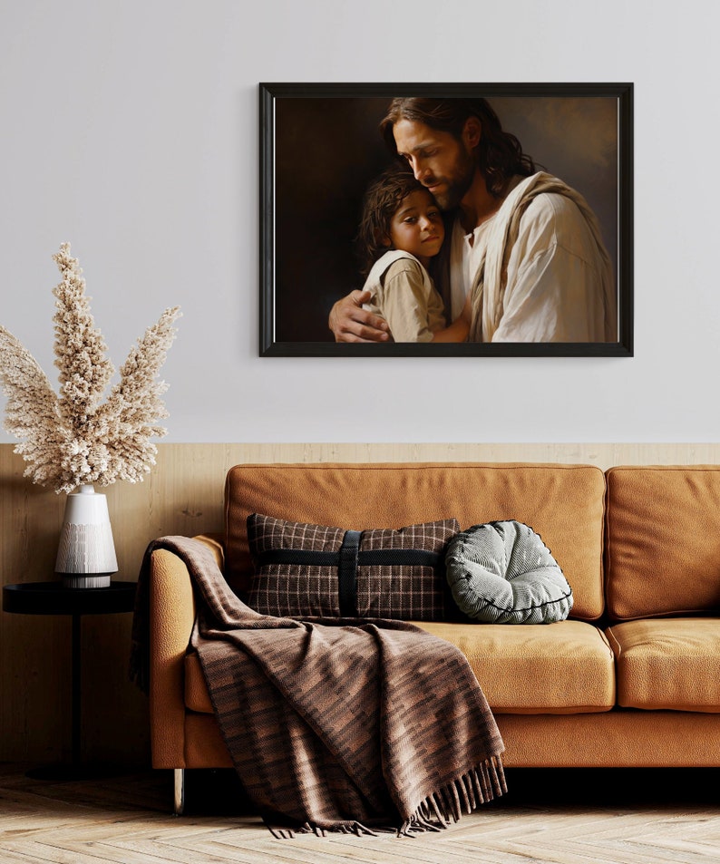 Jesus Holds Middle Eastern Boy | Jesus Holding Child | Jesus Painting ...