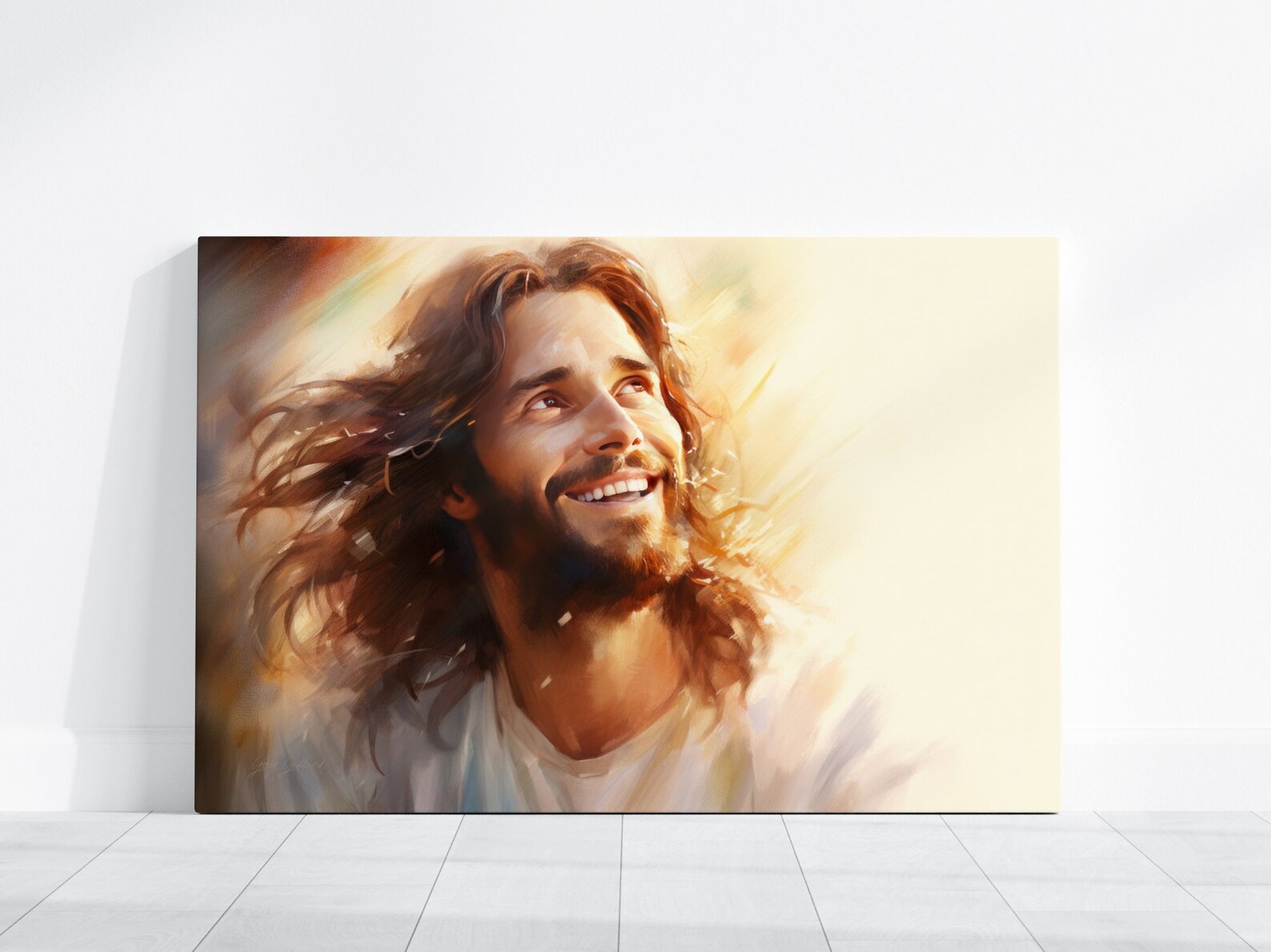 Jesus Smiling in the Sunlight Jesus Painting the Living Christ Picture ...