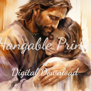 Teenage Girl in Jesus' Arms Jesus Holding Child Jesus Painting the ...