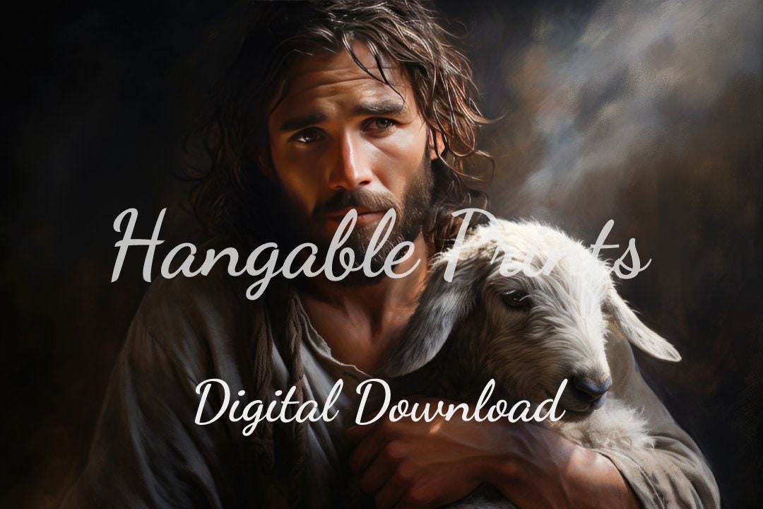 Jesus Watches Over His Sheep Jesus Painting the Living Christ Picture ...