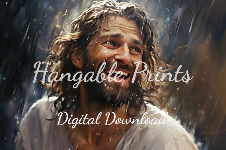 Jesus Smiling Through the Storm | Jesus Painting | the Living Christ ...