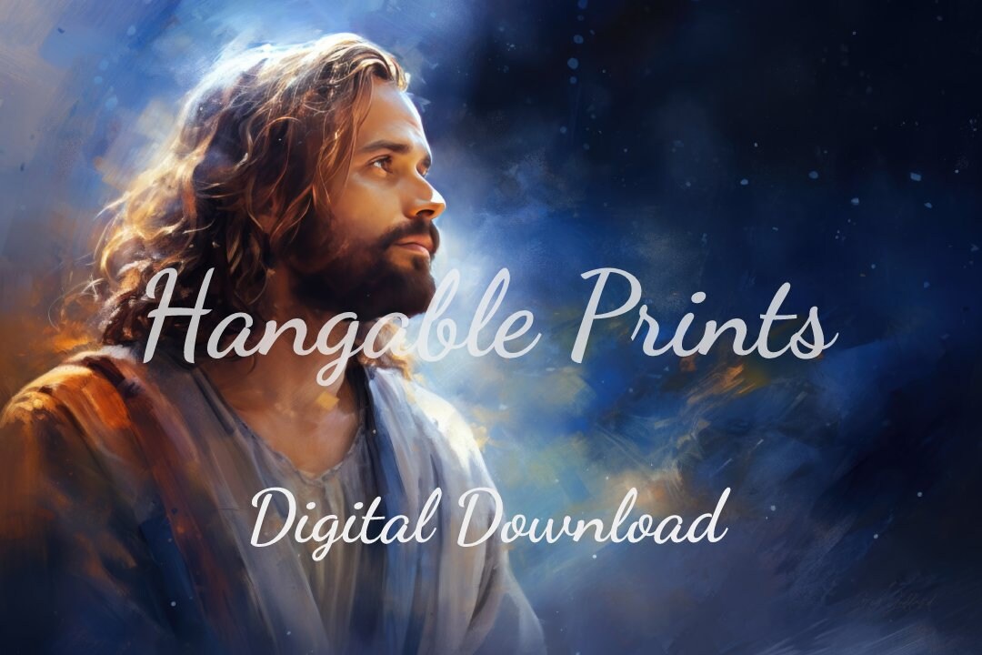 Jesus Looking Out Over the Universe | Jesus Painting | the Living ...