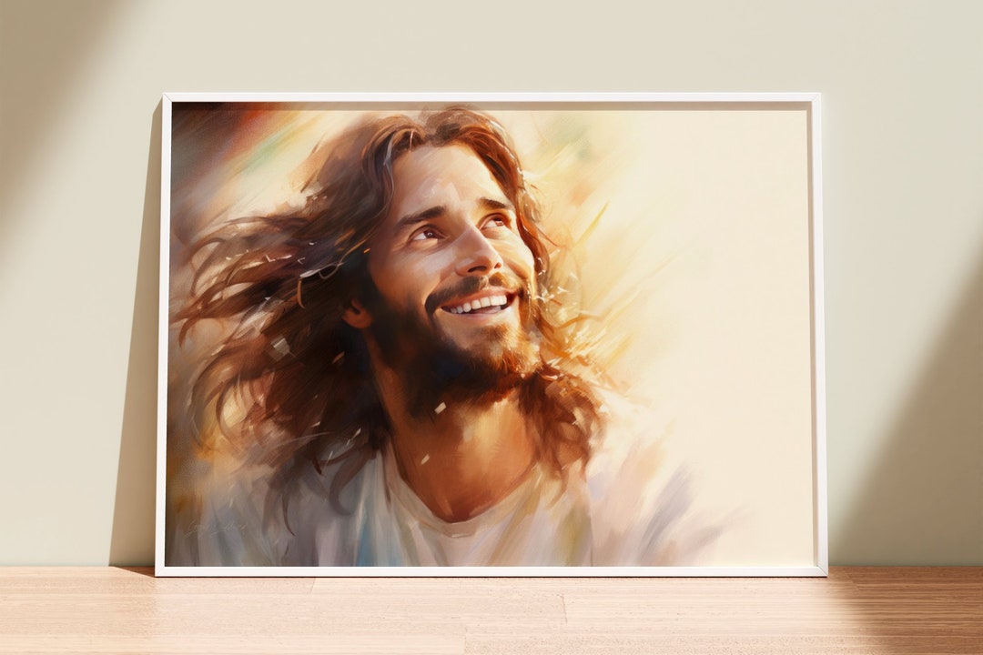 Jesus Smiling in the Sunlight | Jesus Painting | the Living Christ ...