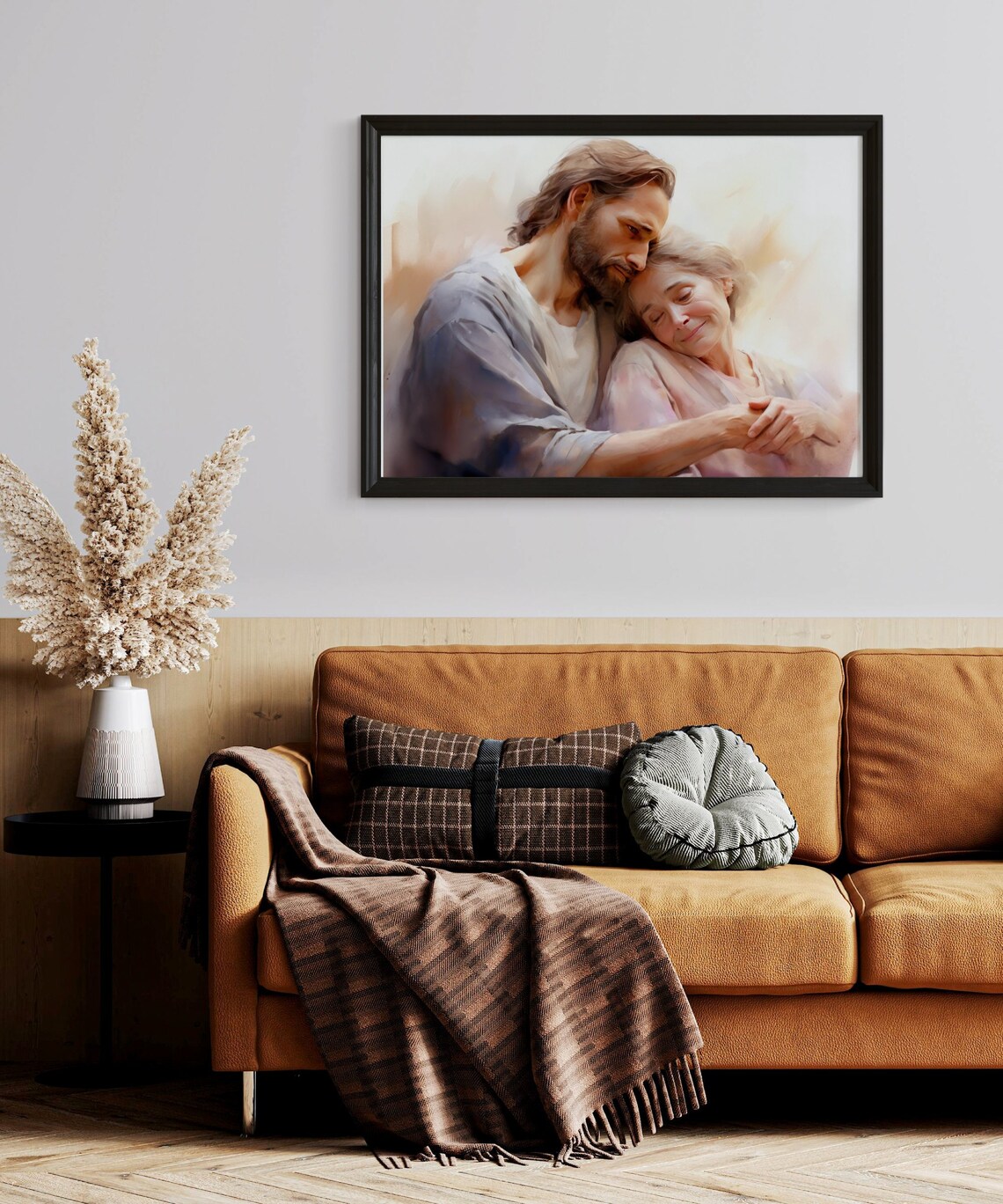 Jesus Comforts Old Woman | Jesus Painting | the Living Christ | Jesus ...