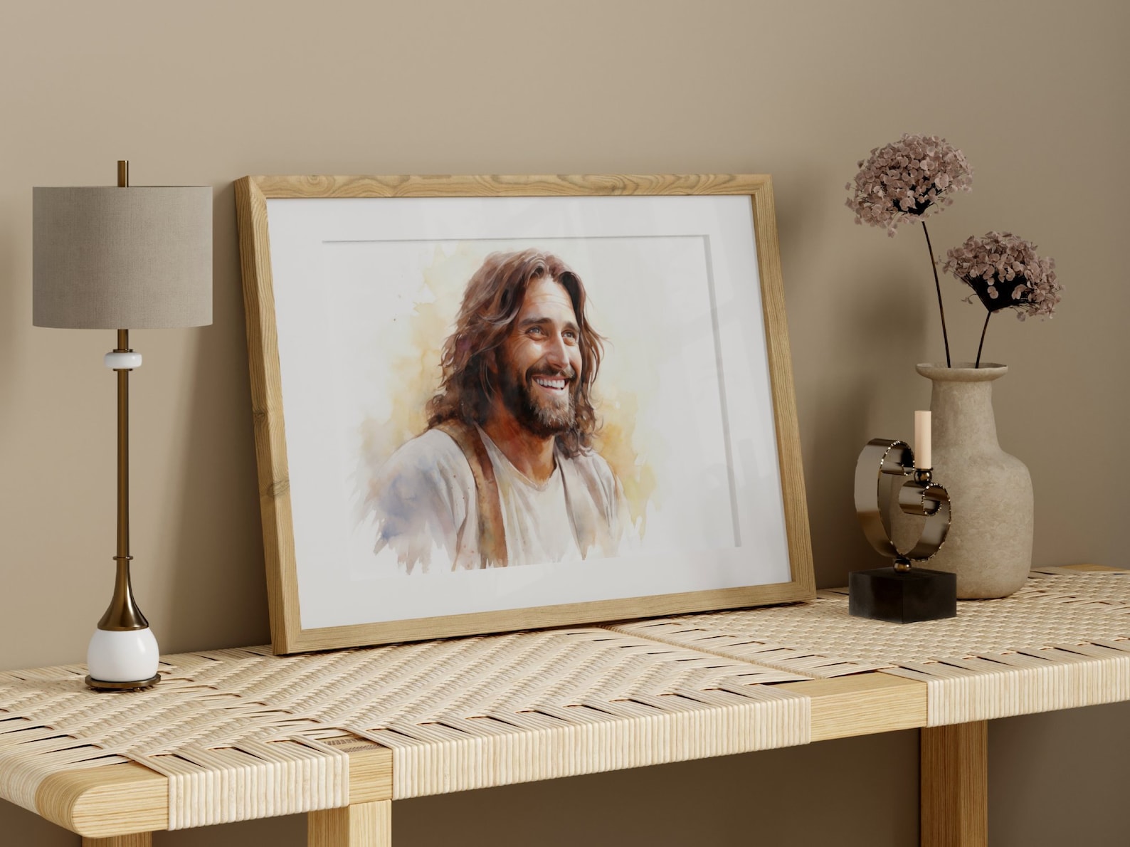 Jesus Smiling | Jesus Painting | the Living Christ | Jesus Watercolor ...