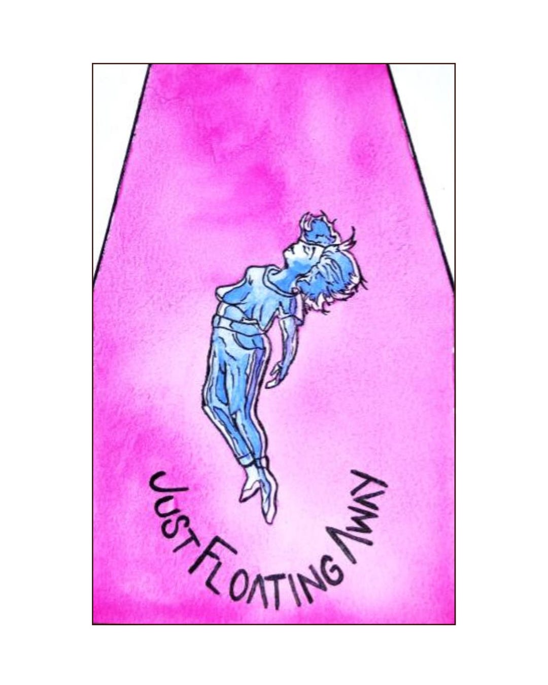Just Floating Away; Fine Art Print | Alien Abduction | Watercolor and ...