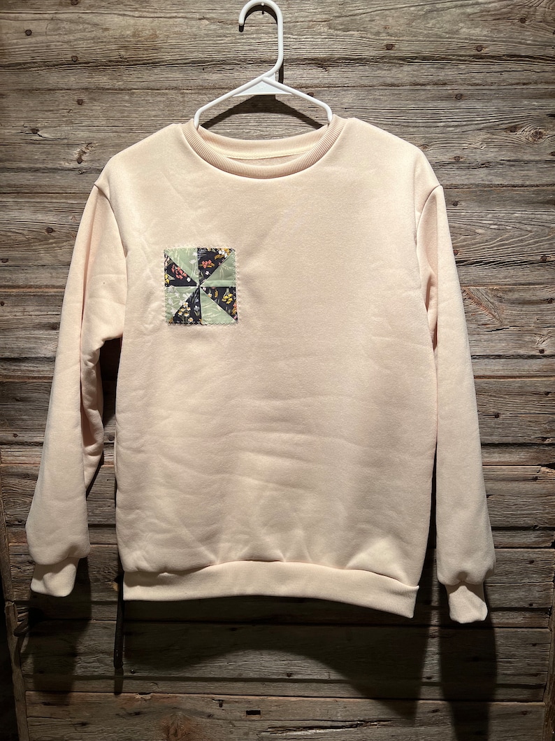 Tan Cow Quilt Block Crewneck - Etsy