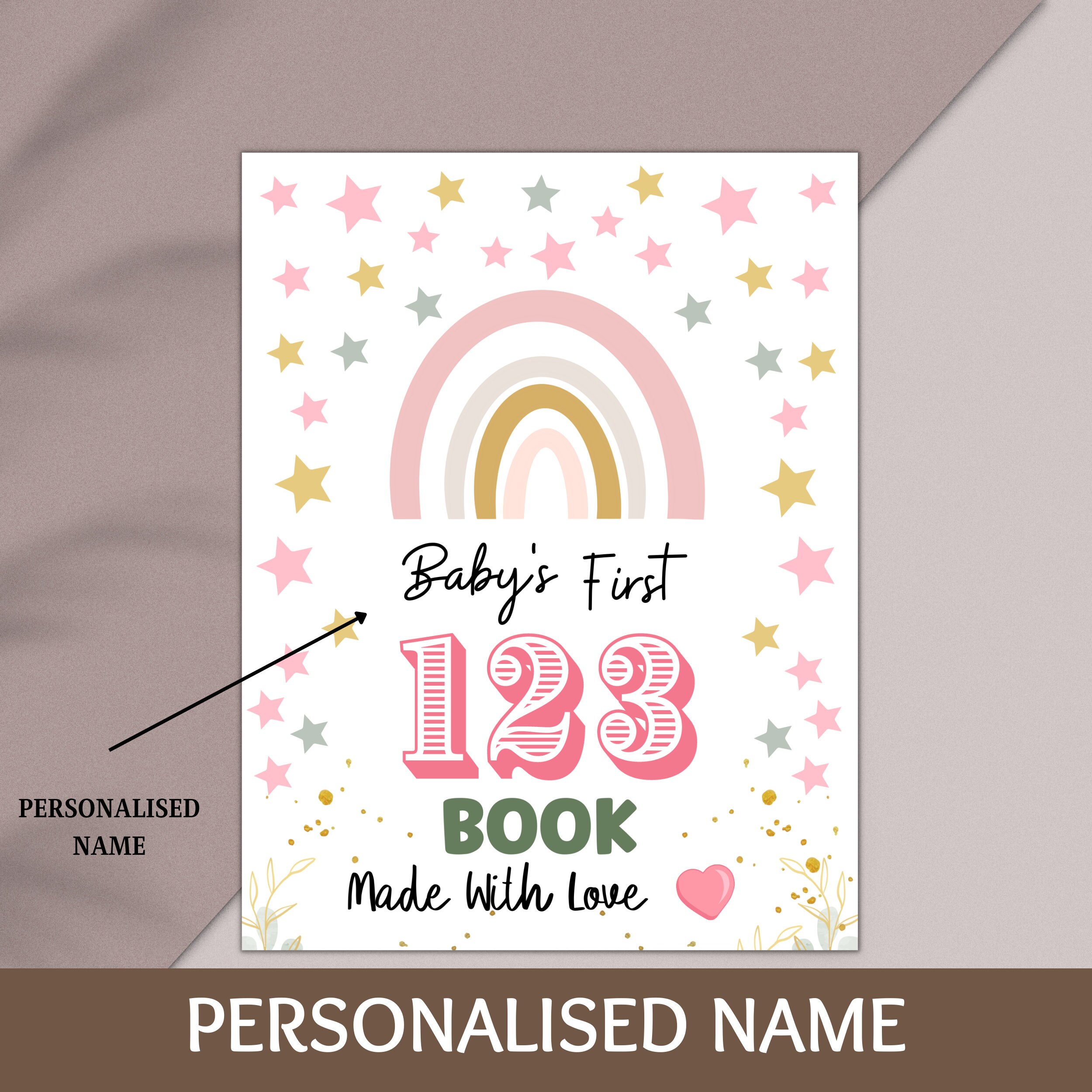 Babys First Numbers Book Babys First 123s Baby Shower - Etsy