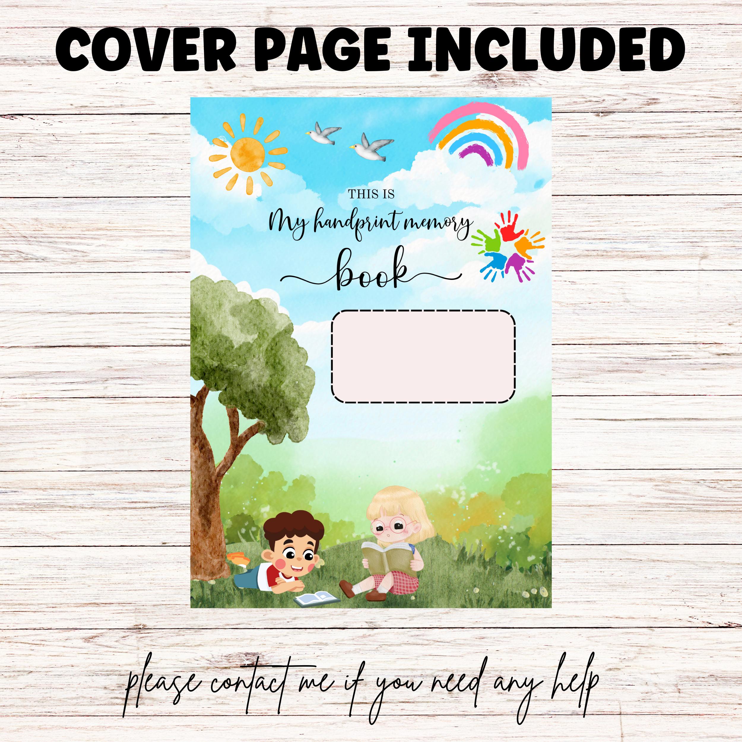 Handprint Memory Book for Kids With Poems, 12-month Yearly Printable ...