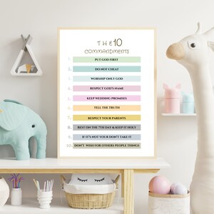 Christian Educational Posters Bundle, Kids Bible Verse Scripture ...