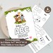 Safari ABC Coloring Book: Printable Baby Shower Activity (digital ...
