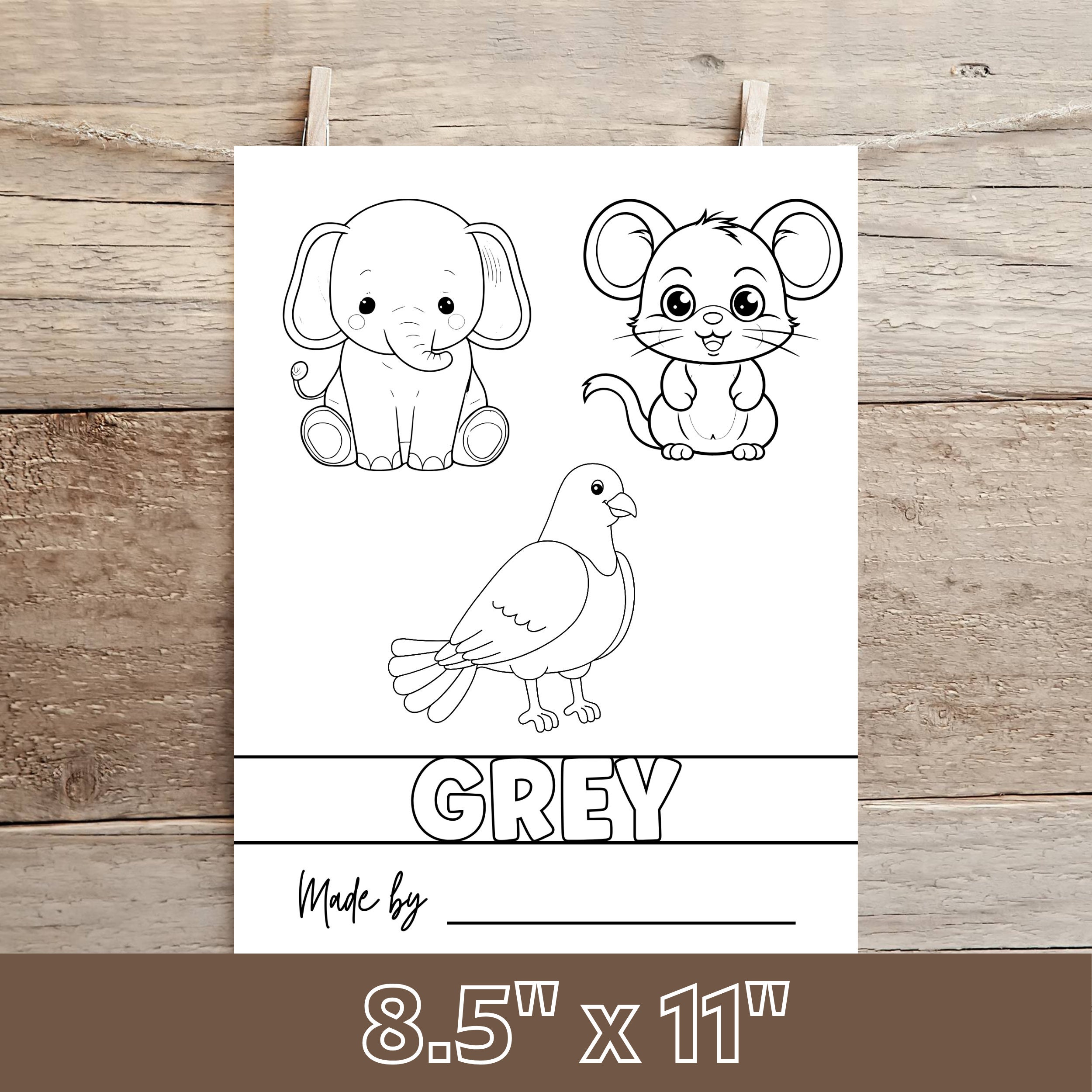 Personalized ABC 123 Colors Baby Coloring Book (digital Download) - Etsy