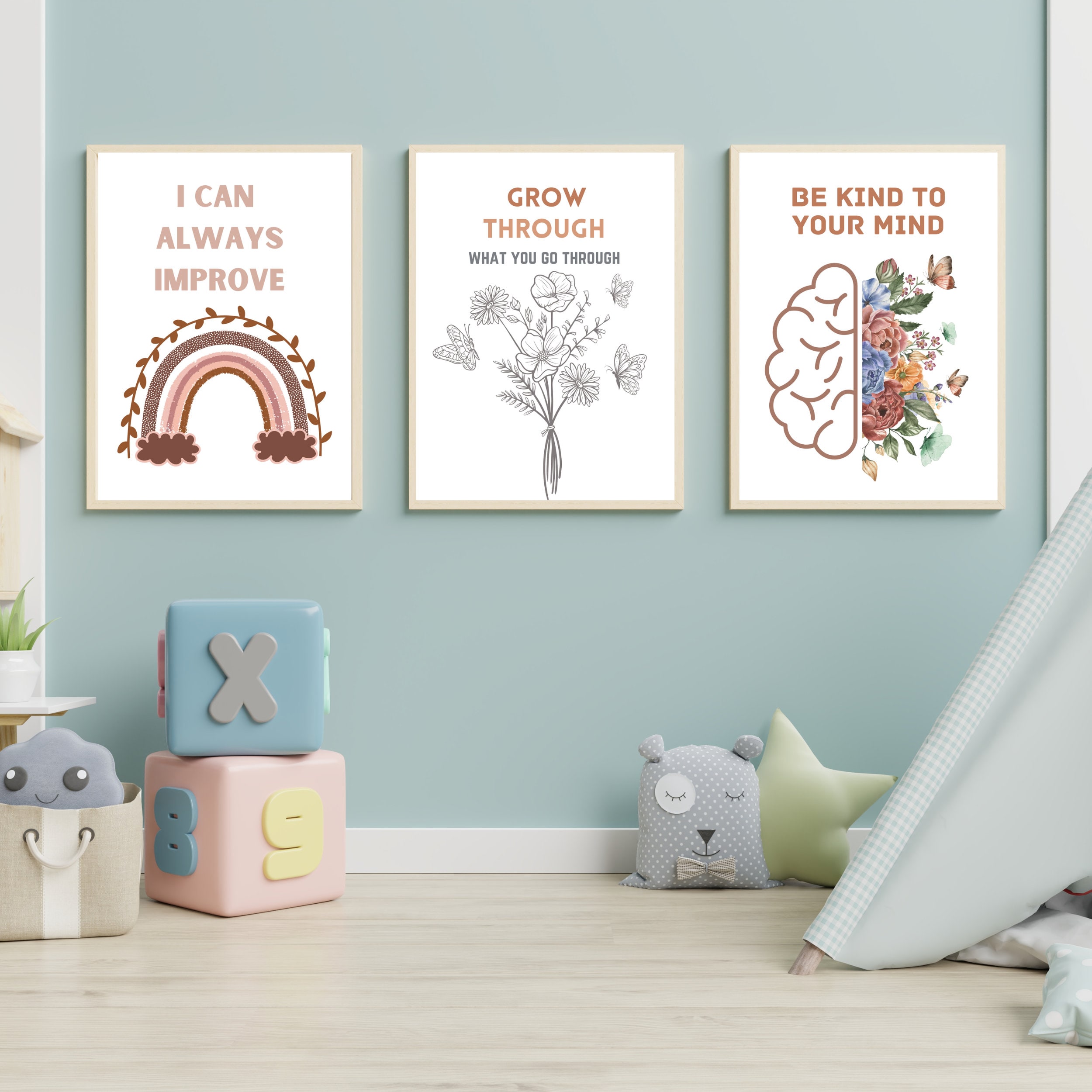 20 Calming Corner Posters Set Boho Educational Classroom Homeschool ...