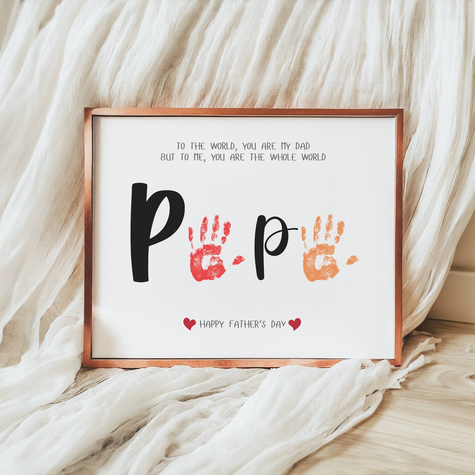 Papa Handprint Art: Father's Day Keepsake (digital Download) - Etsy