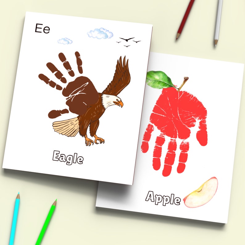 Alphabet Handprint Footprint Art: A-Z Phonics Activity (PDF) - Etsy