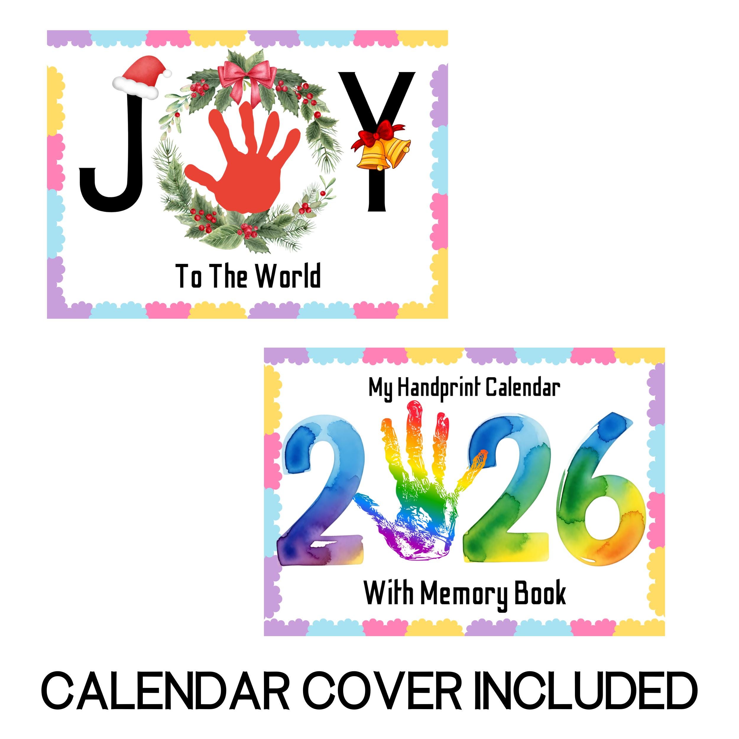 2026 Handprint Calendar Template, DIY Keepsake (PDF) - Etsy