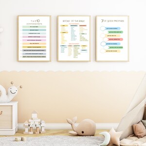 Christian Educational Posters Bundle, Kids Bible Verse Scripture ...