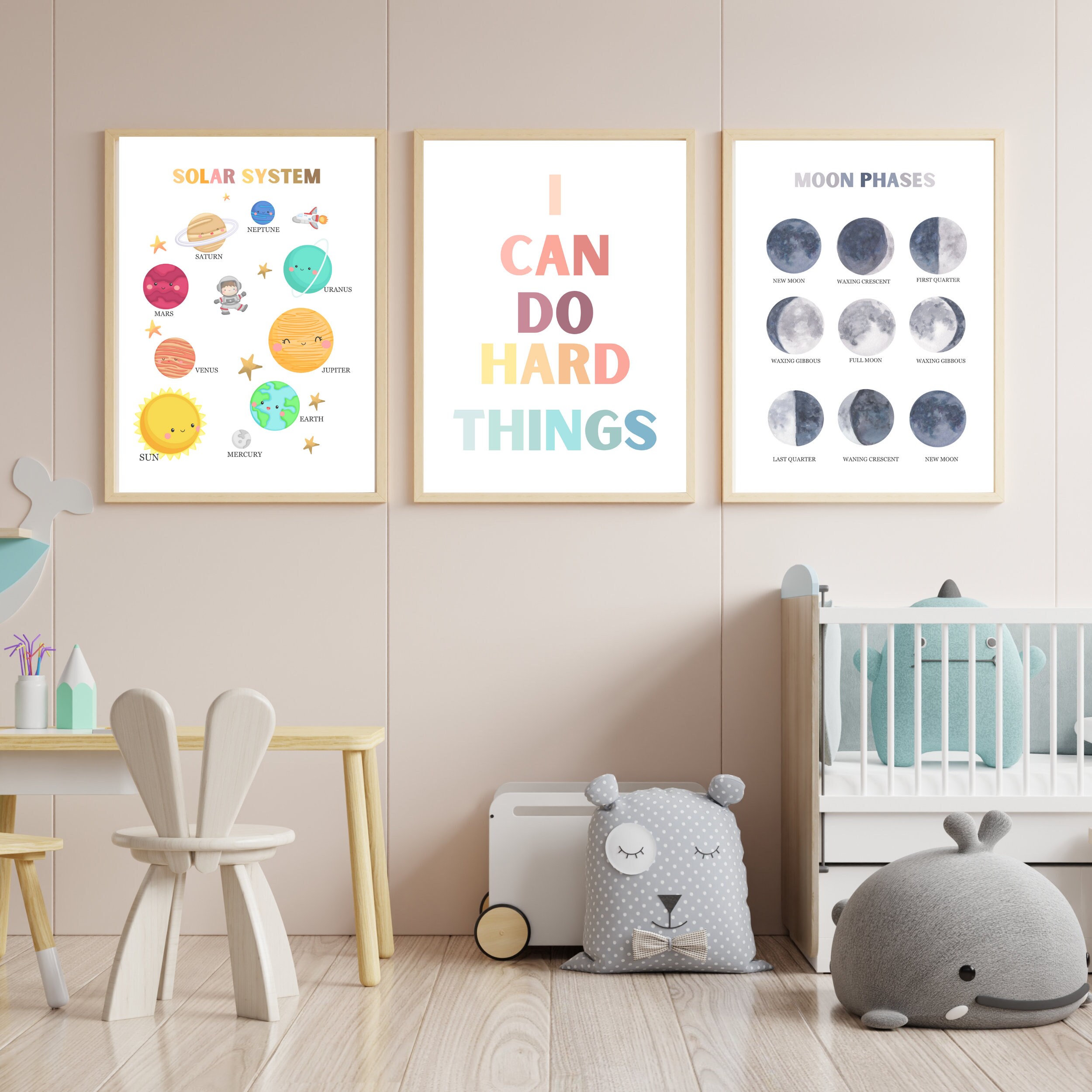 Educational Posters for Kids, Set of 12 Homeschool Prints, Montessori ...
