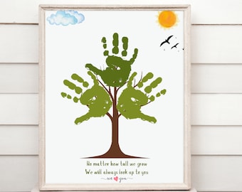Handprint Tree Art, Toddler Handprint, DIY Kid Craft, No Matter How ...