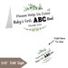 ABC Book Baby Shower Game Greenery Woodland Alphabet Coloring Book Baby ...