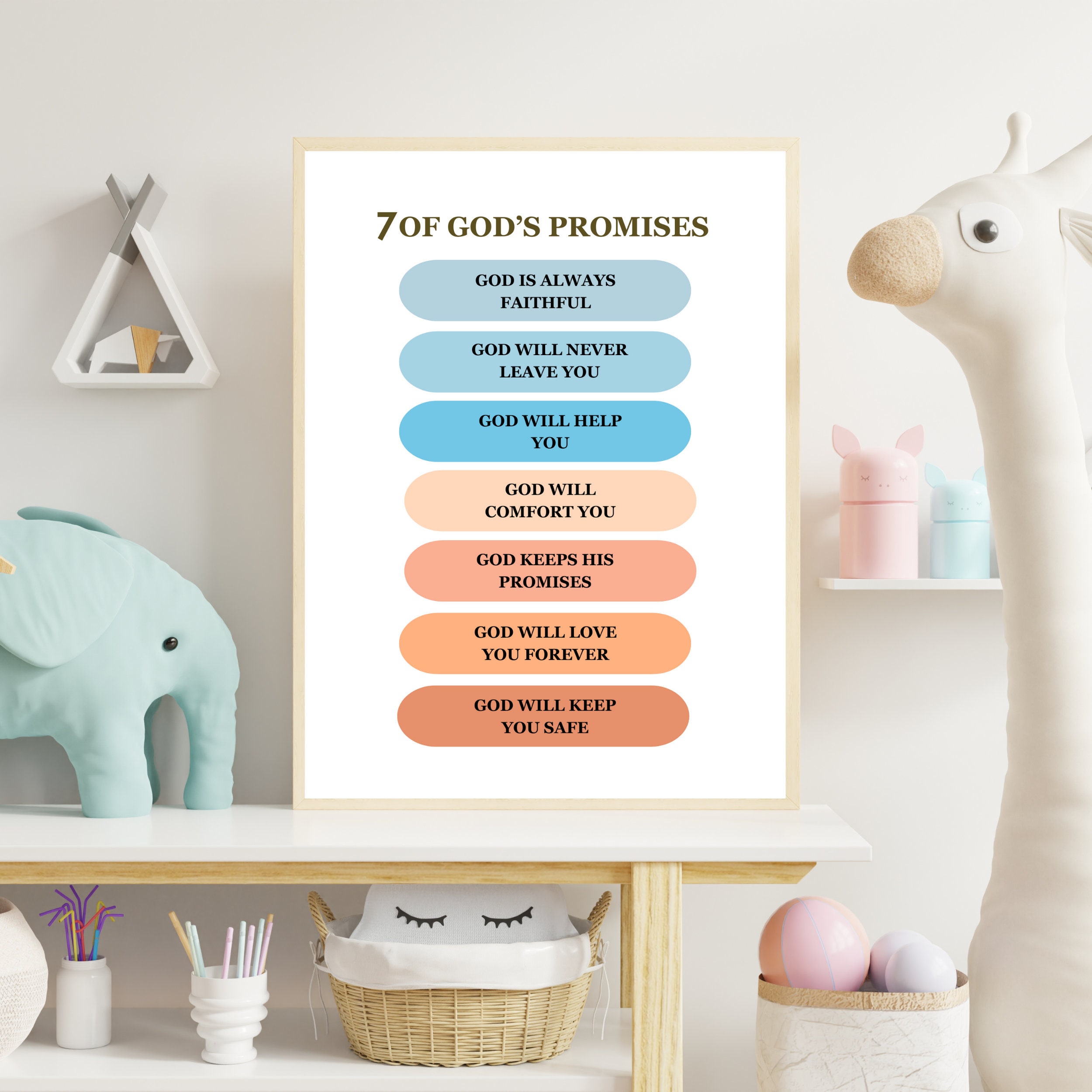 Books of the Bible Kids Scripture Posters, Ten Commandments & Bible ...