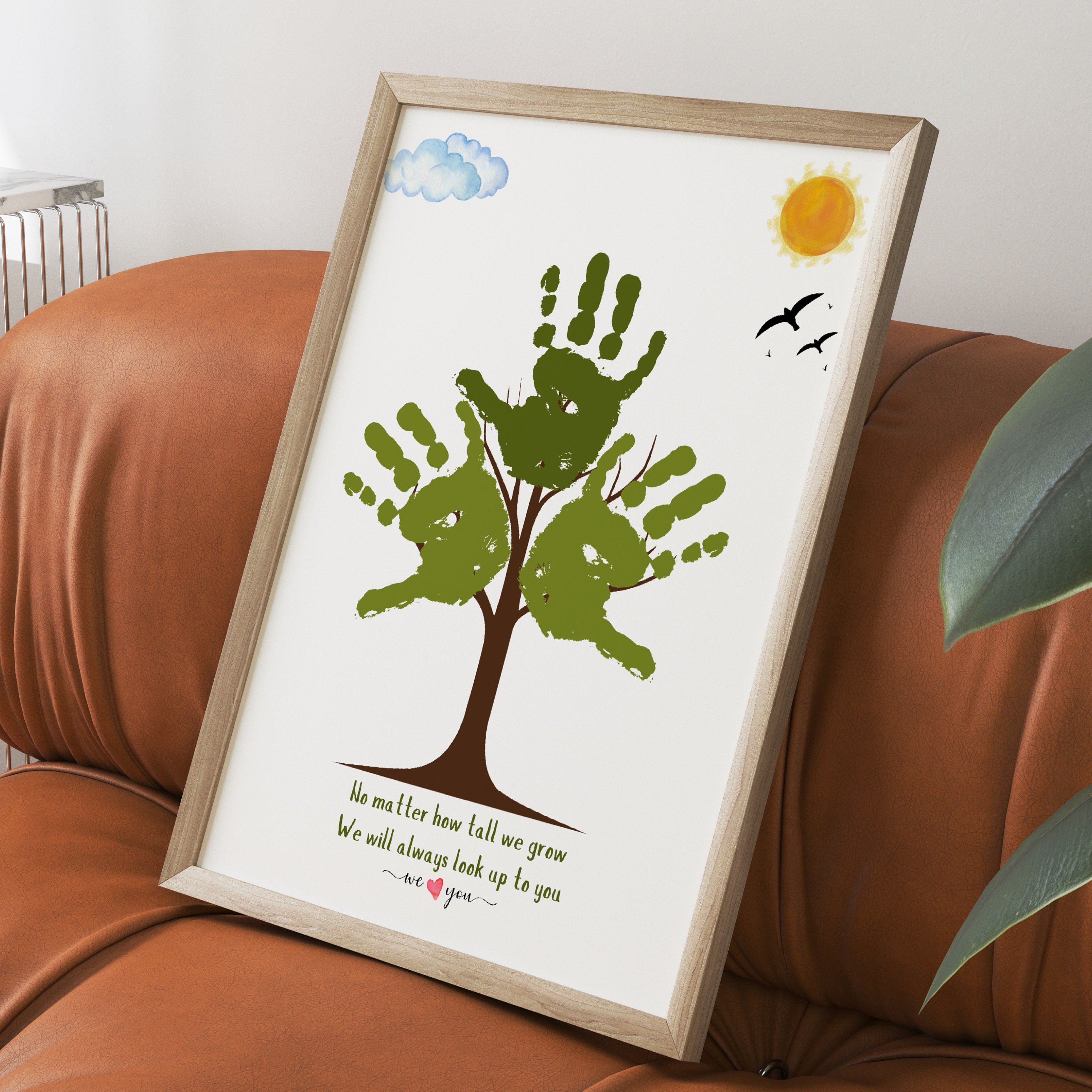 Father's Day Handprint Tree Art: DIY Keepsake Gift (digital Download ...