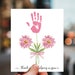 Grandma Handprint Art Printable - DIY Bouquet Flowers Keepsake Craft ...