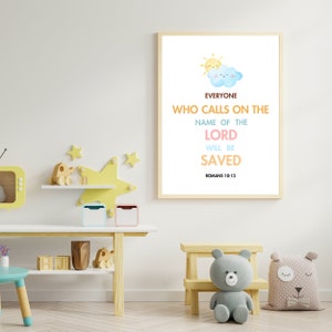 Kids Bible Verse Poster Bundle, Christian Education Printable, Sunday ...