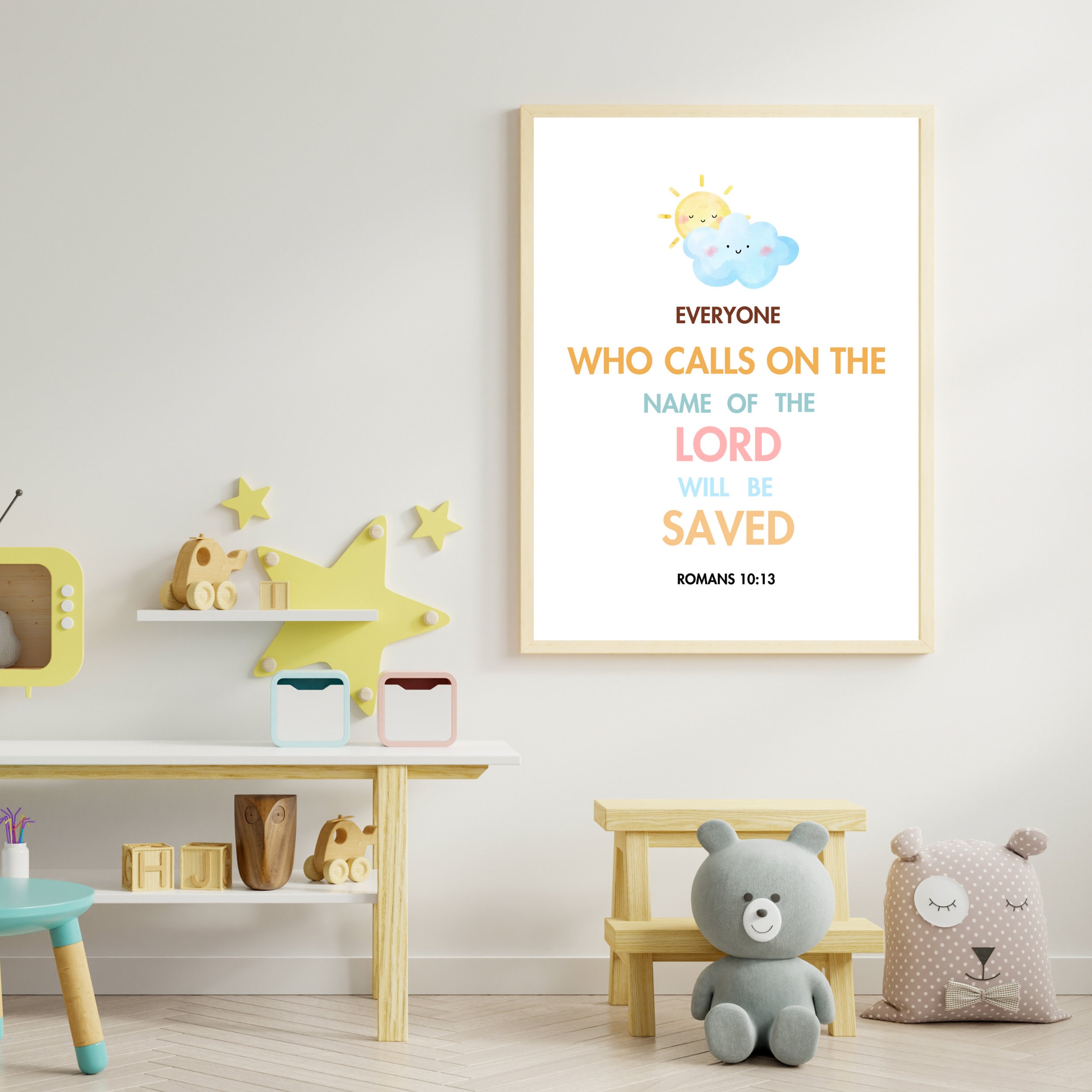 Kids Bible Verse Poster Bundle, Christian Education Printable, Sunday ...