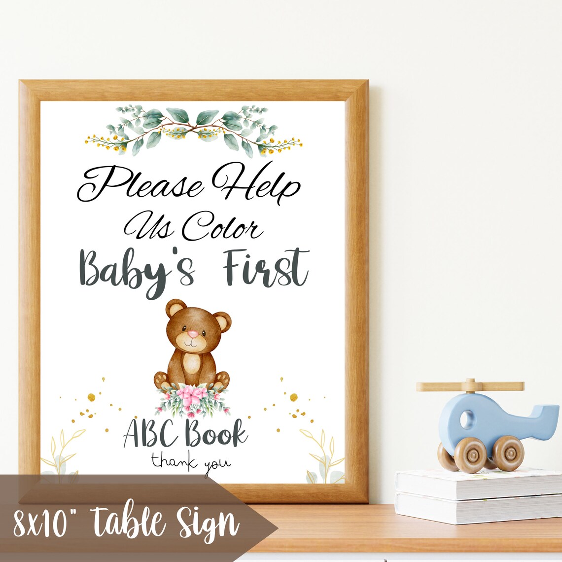 ABC Book Baby Shower Game Babys First ABC Book Alphabet - Etsy