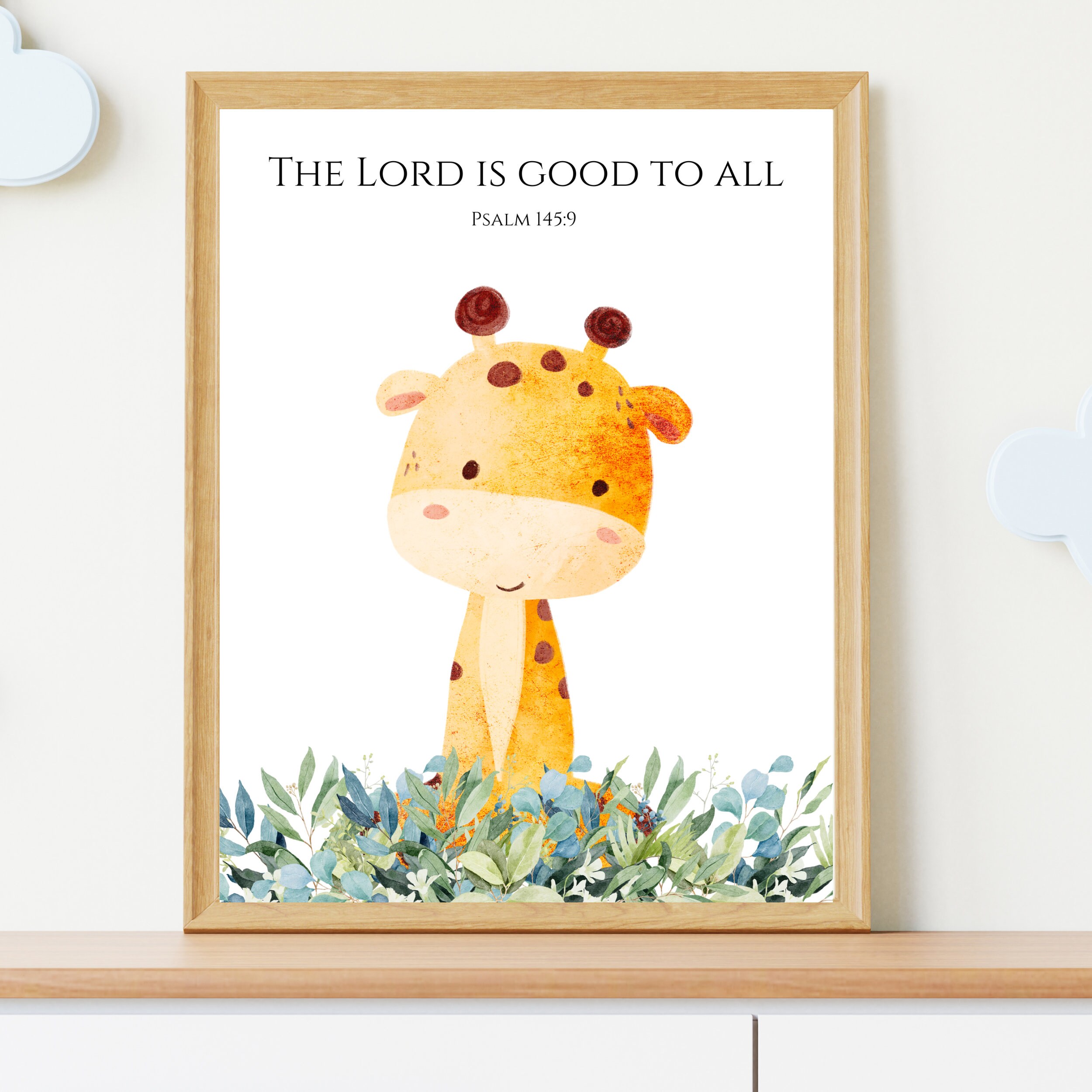 Bible Verse Nursery Wall Art, Christian Nursery Decor, Printable ...