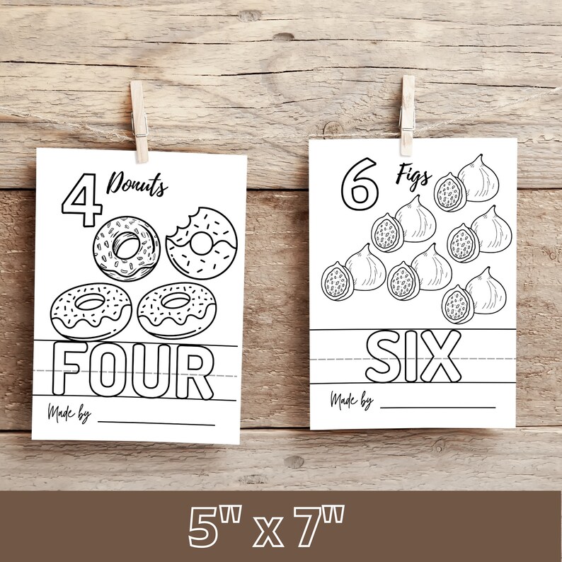 Baby’s First 123 Book, Baby Shower Numbers Book, Printable Baby ...