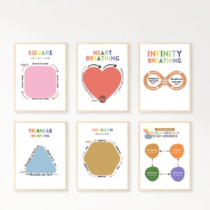 Rainbow School Counseling Posters: Therapy Office Decor (digital ...