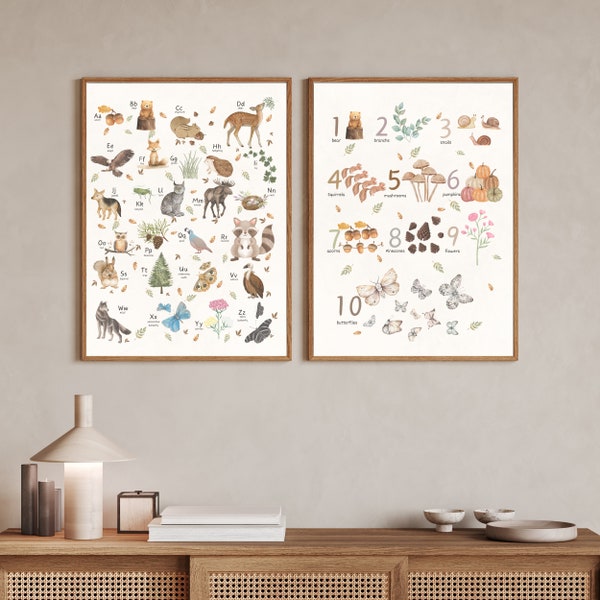 Woodland Alphabet - Etsy
