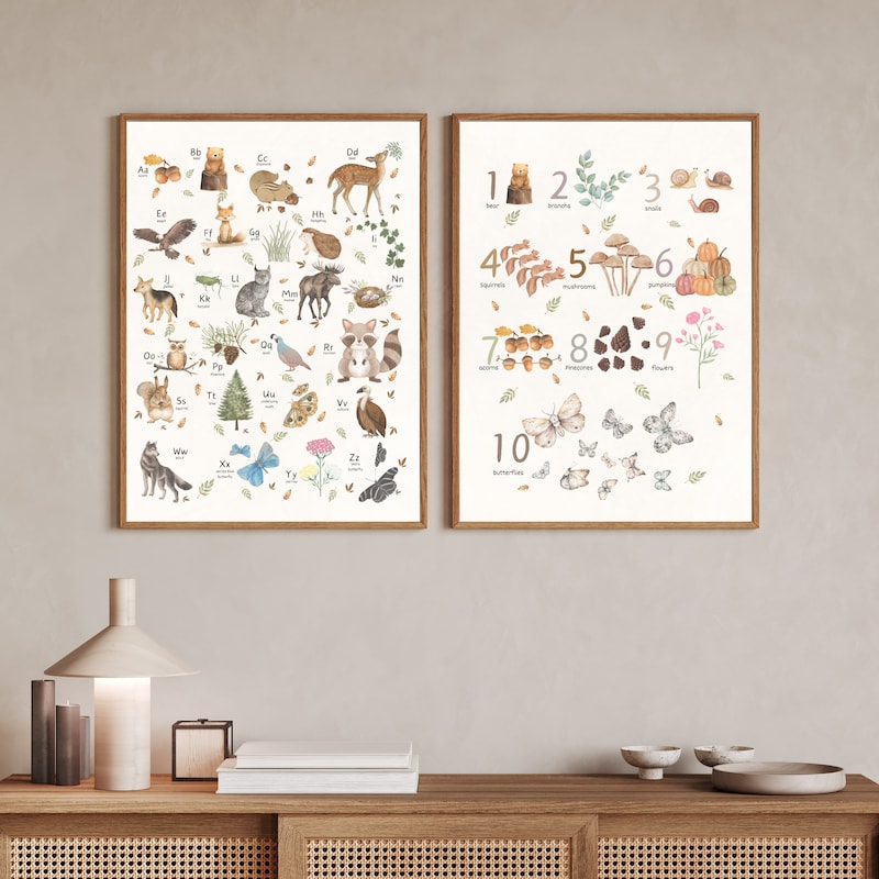 Woodland Alphabet - Etsy