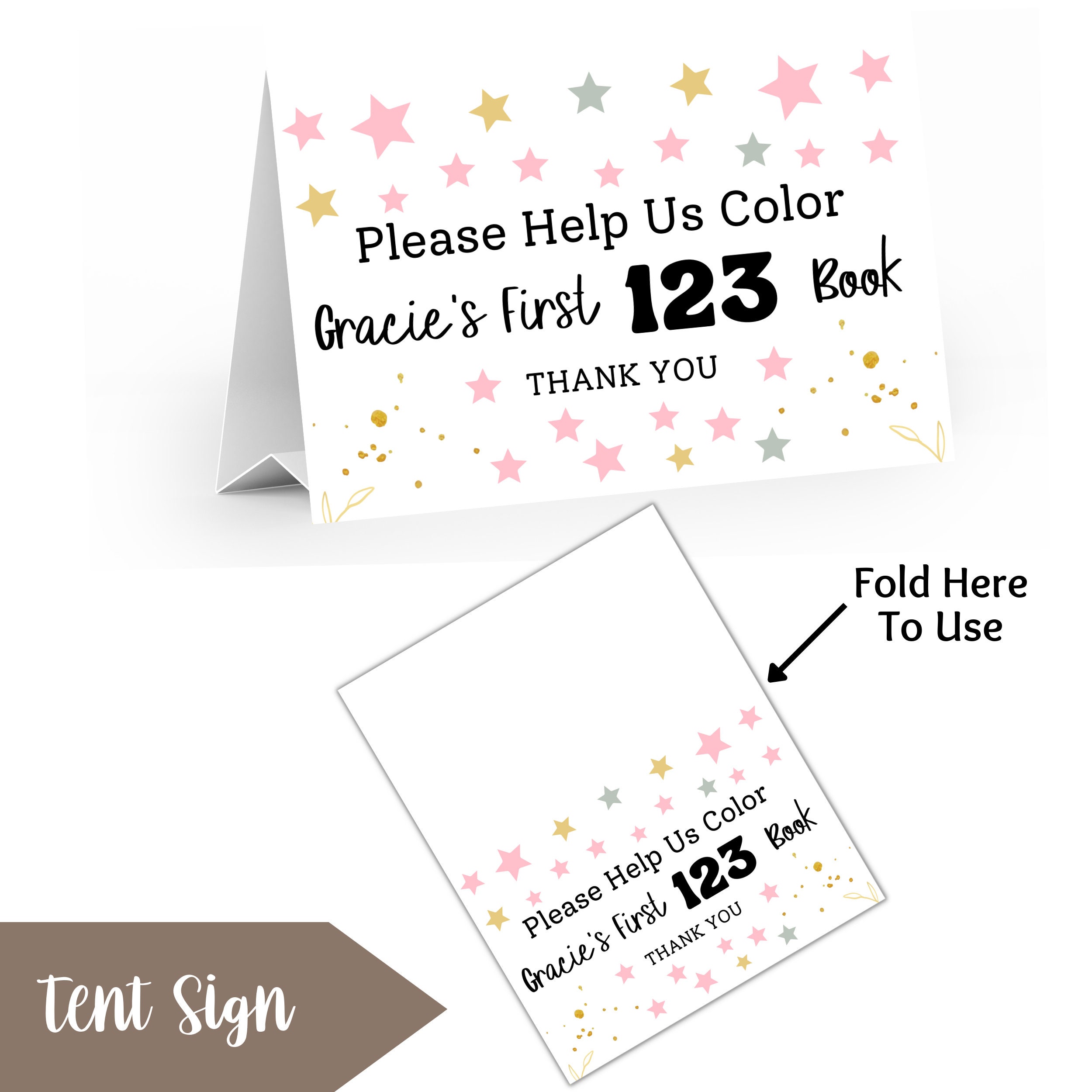 Babys First Numbers Book Babys First 123s Baby Shower - Etsy