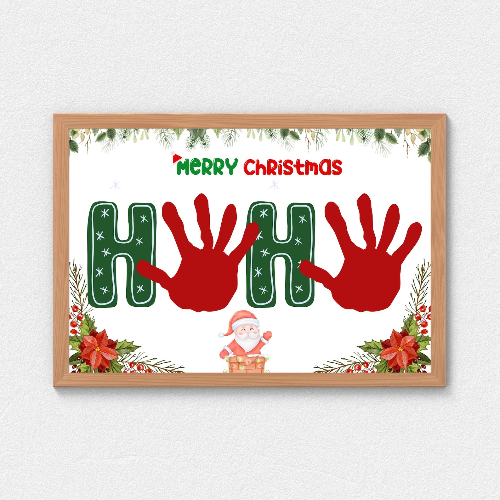 Christmas Handprint Art Bundle: DIY Keepsake Activity (printable) - Etsy