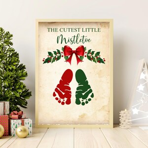 Merry Christmas Hand Craft, Handprint Footprint Art Craft, Xmas ...