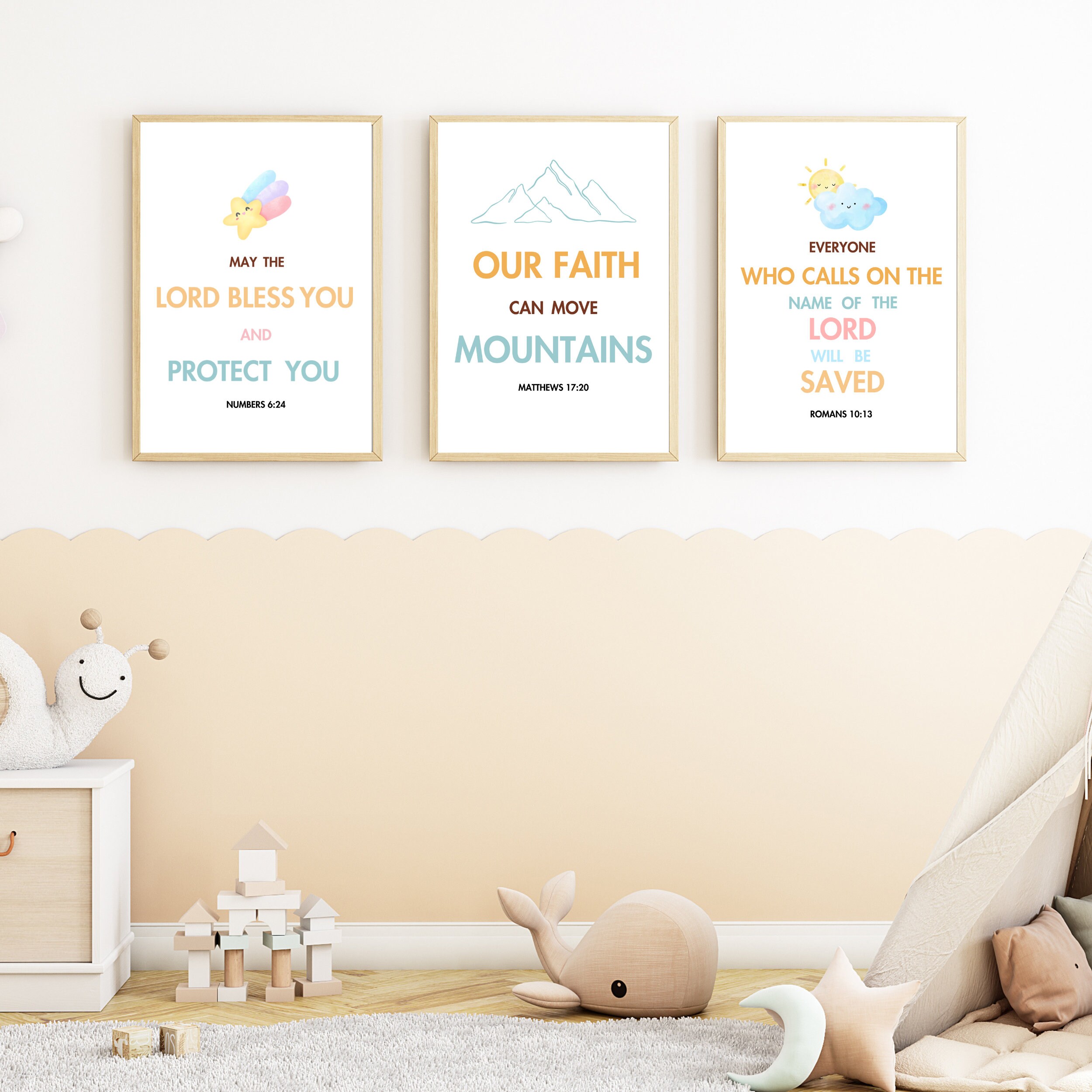 Kids Bible Verse Poster Bundle, Christian Education Printable, Sunday ...