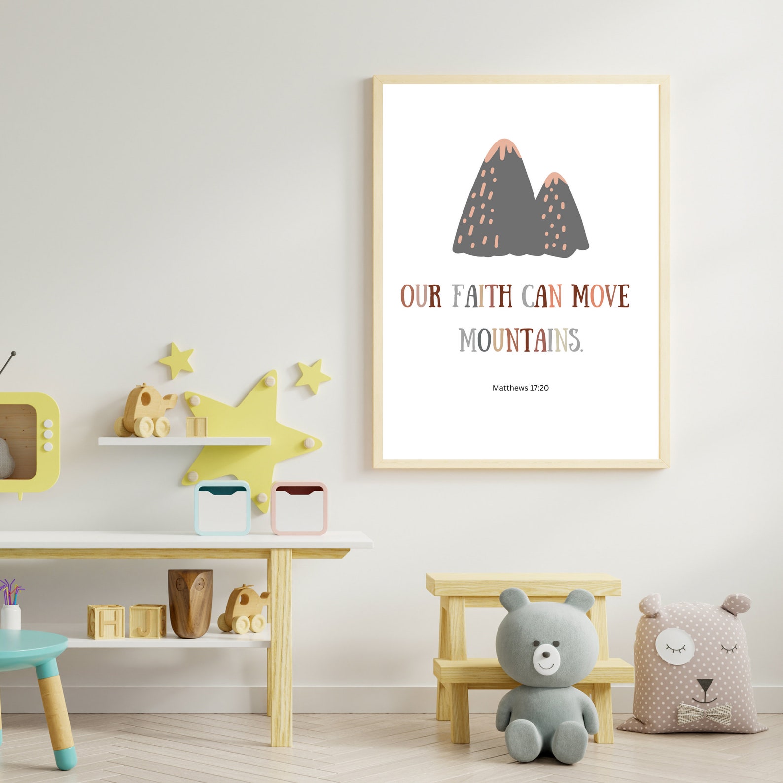 Church Nursery Wall Decor Christian Boho Nursery Scripture - Etsy