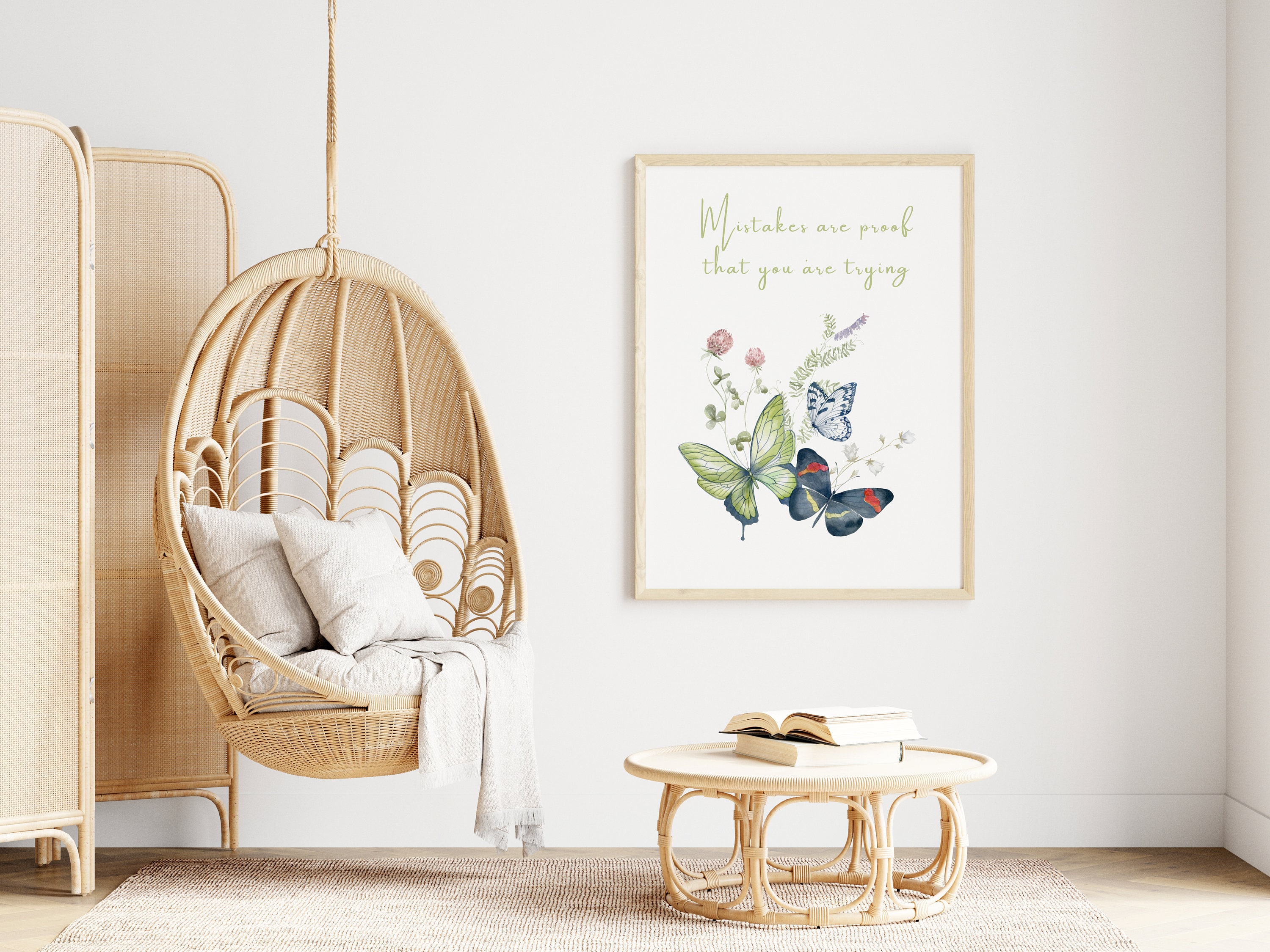 Watercolor Butterfly Growth Mindset Posters: Inspirational Classroom ...