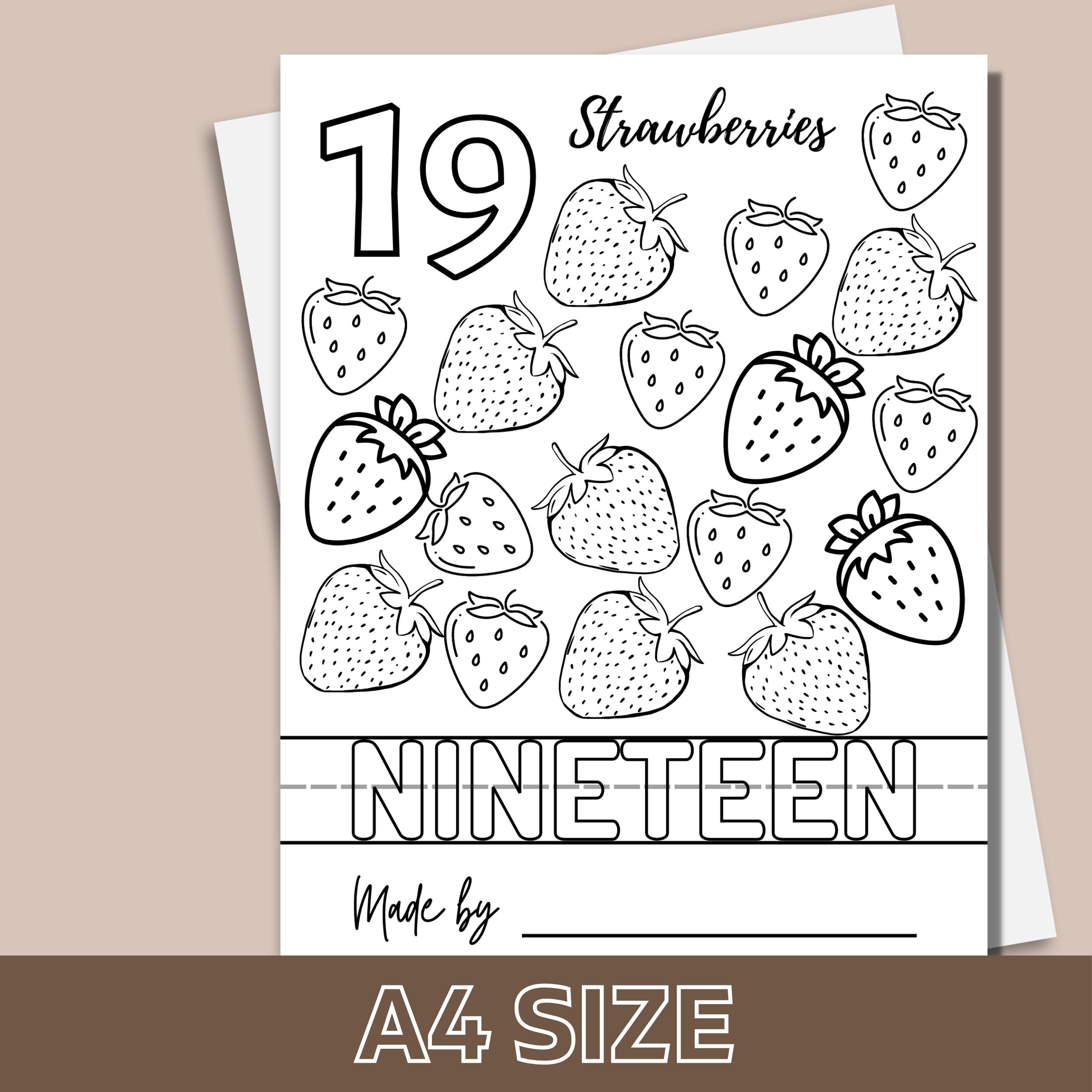 Numbers Book Baby Shower Game 123 Coloring Book Babys First 123 Animal ...