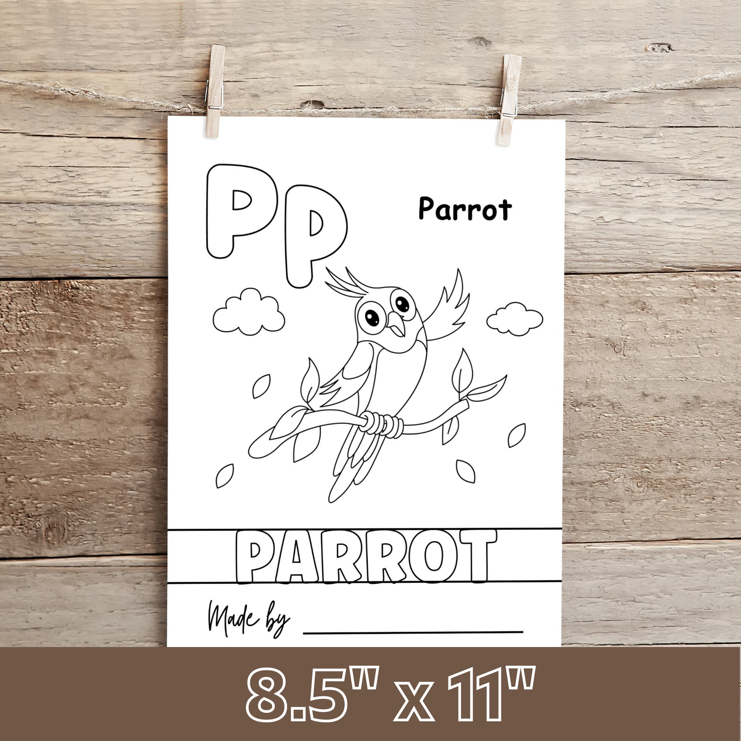 ABC Coloring Book Animal Alphabet Book Printable Alphabet - Etsy