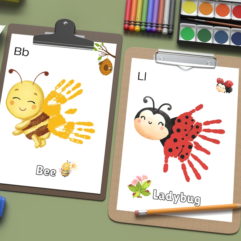Alphabet Handprint Footprint Art: A-Z Phonics Activity (PDF) - Etsy