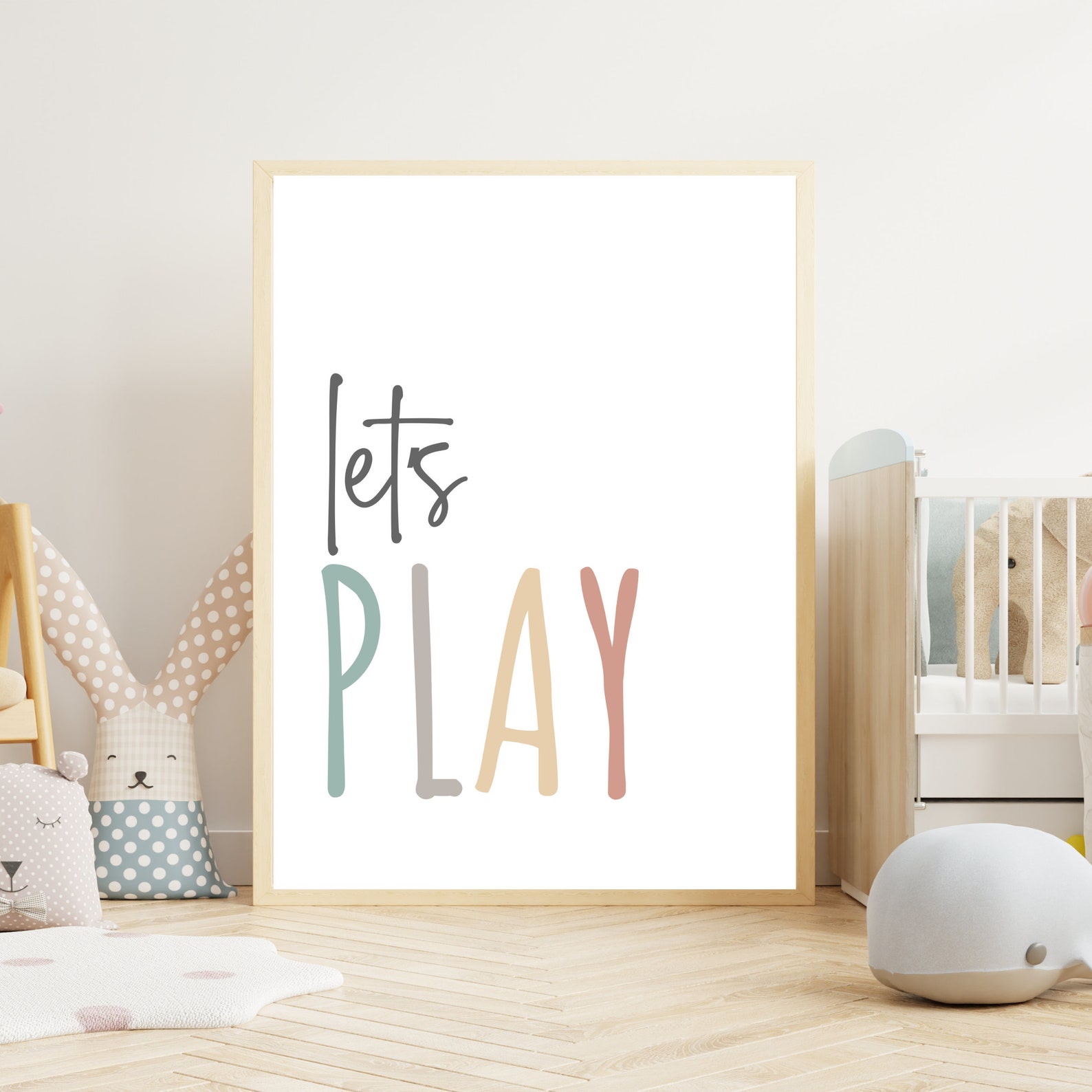Lets Play Read Learn Printable Educational Kids Room Homeschool Decor ...
